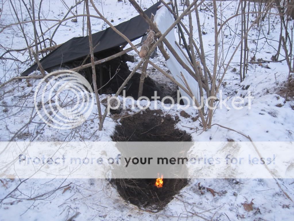 Red Hot Polyhedron . Heated tarp for winter